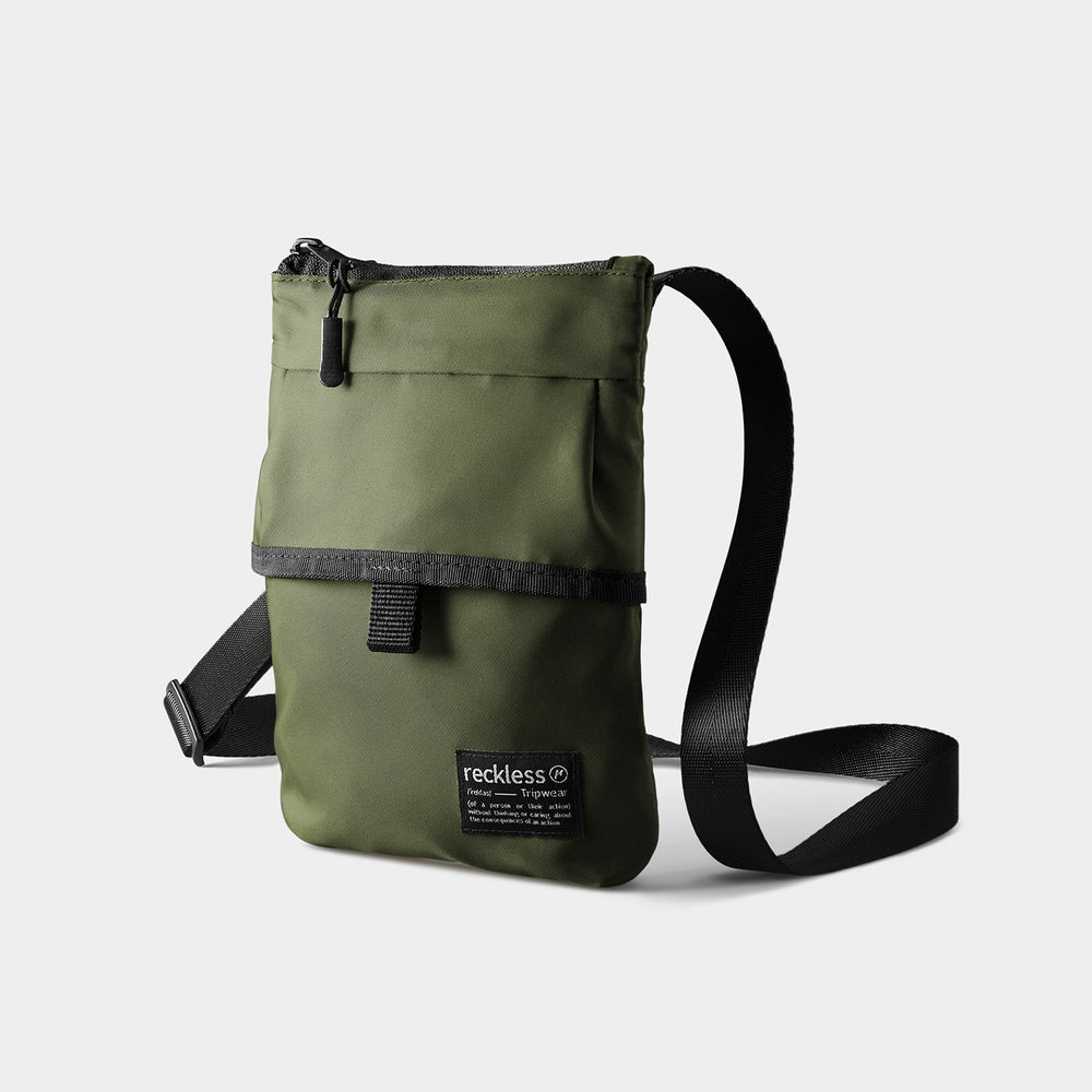 Nylon Crossbody Bag · Mossgreen · RecklessPh